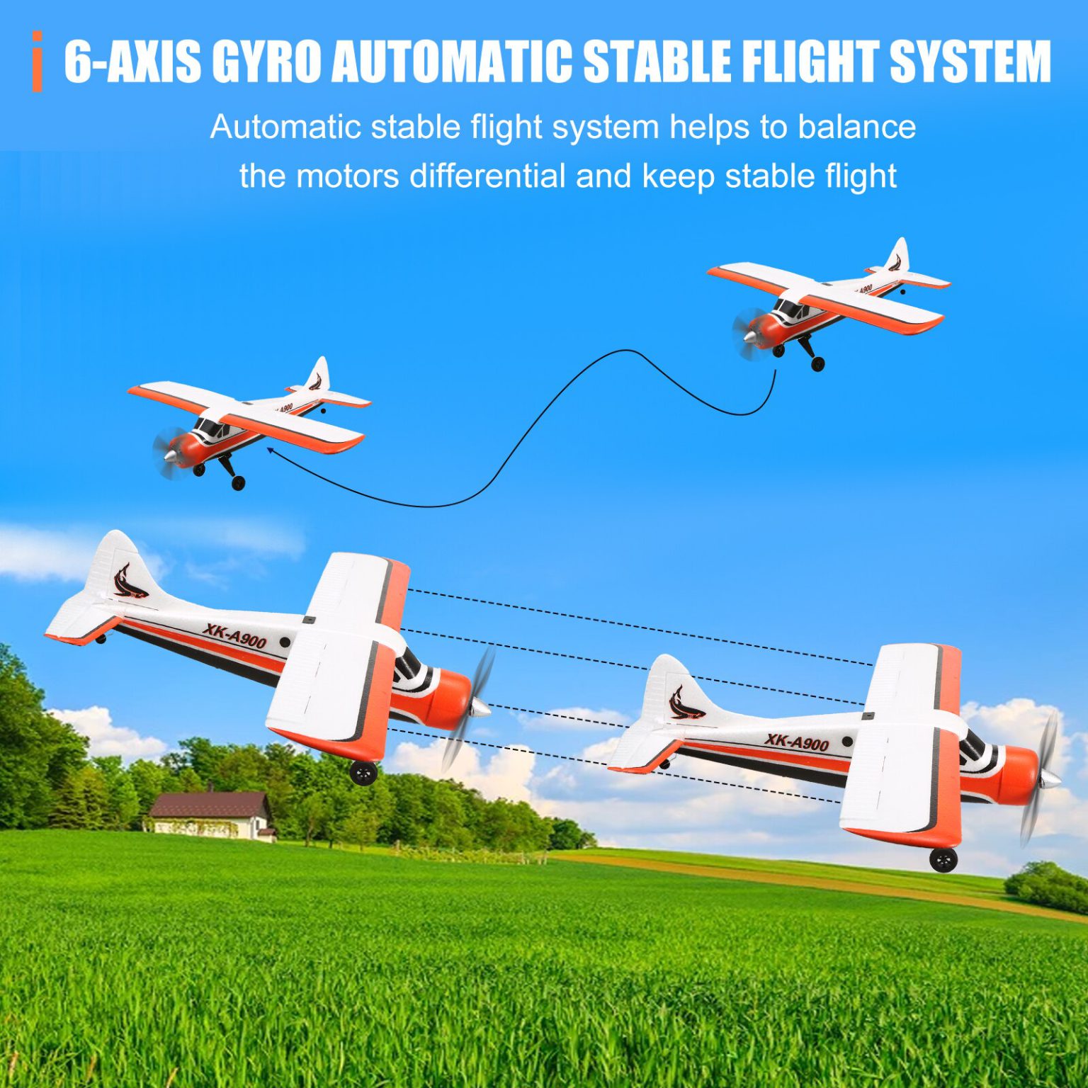 مشخصات و خرید و قیمت هواپیما کنترلی WLTOYS A900 | سایما آرسی